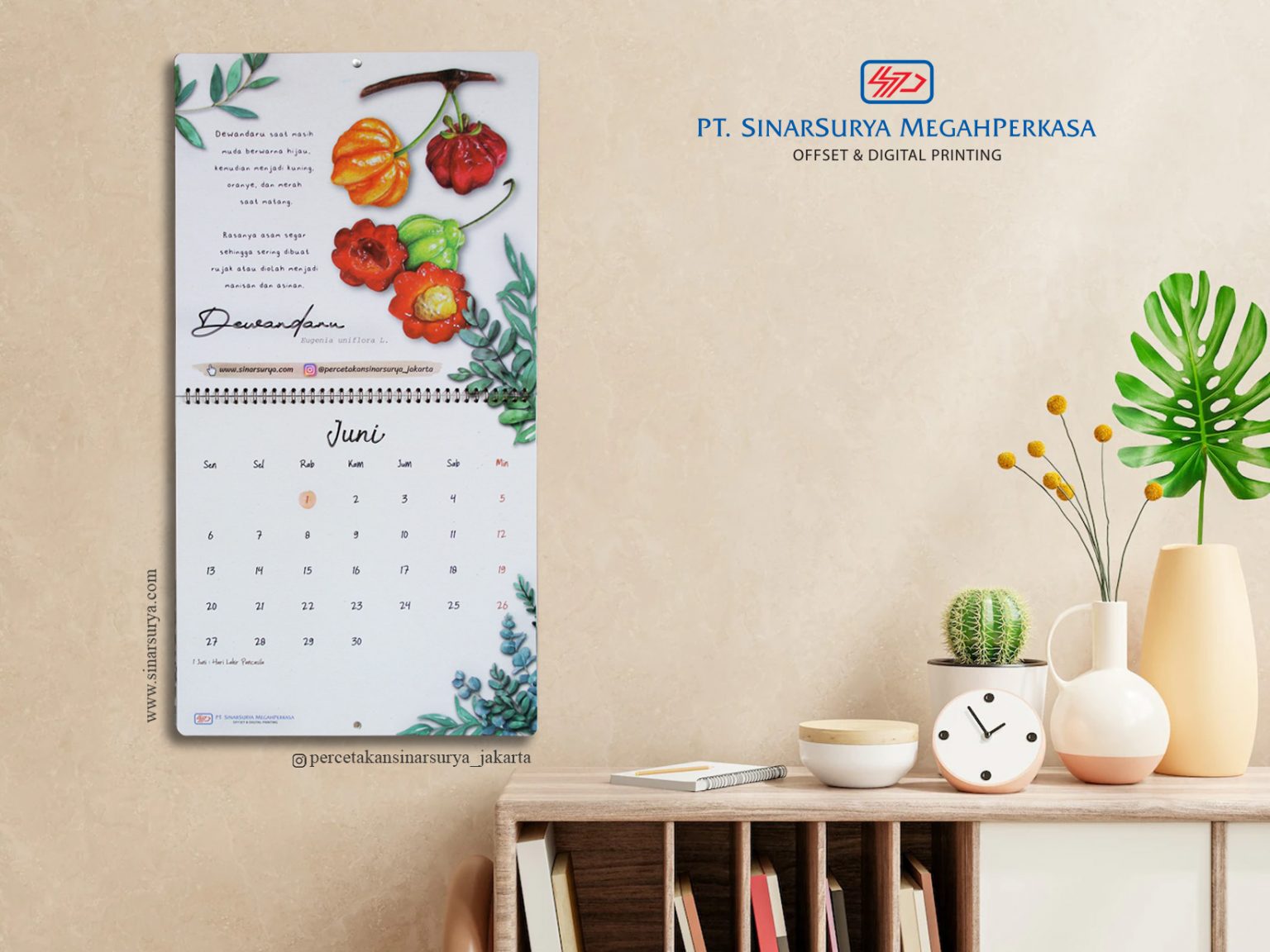 Kalender Dinding / Kalender Gantung | Percetakan Jakarta Offset ...